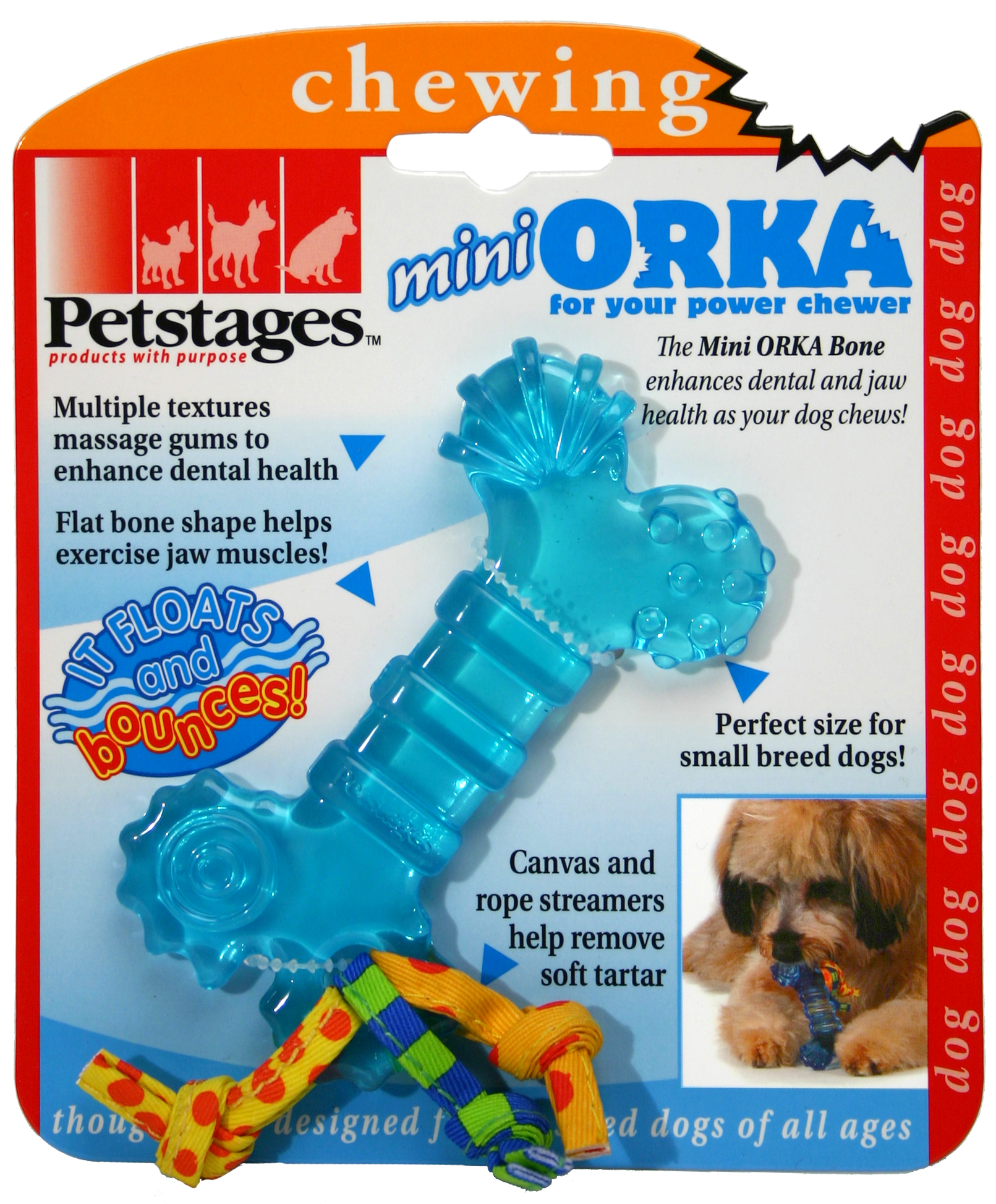 Hundleksak MiniOrka/petstages Bone | MinBesteVenn