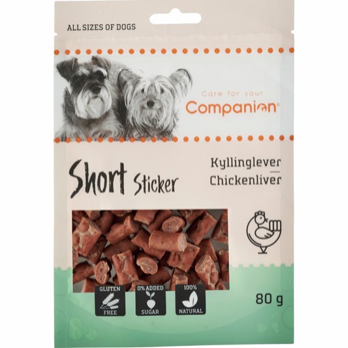 Companion - Kyllinglever Godbit 1,5cm, 80gr | MinBesteVenn